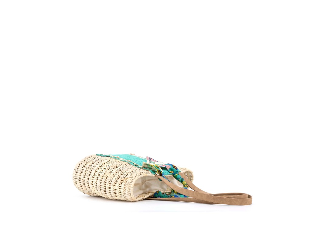 Bolso grande Shopper nudos MADEIRA Jade Bolso vegano mujer Simó Sastre